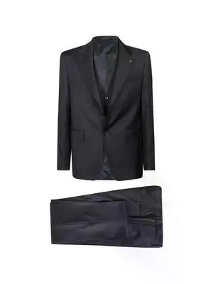 Tagliatore Three-piece Wool Suit - Blue
