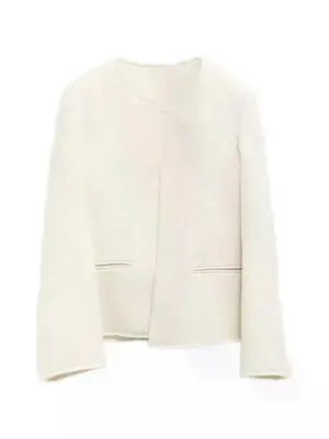 TOTEME Open-front Bouclé Blazer - Neutrals