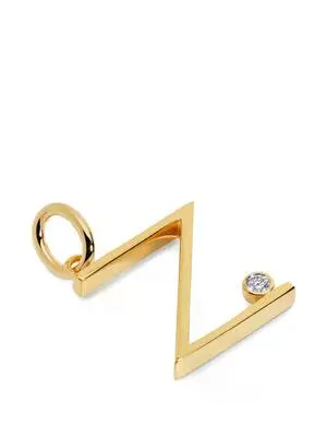 Monica Vinader Diamond Initial Pendant - Gold