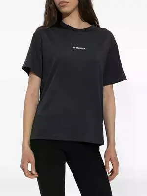 JIL SANDER Logo Print T-shirt - Black