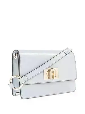 Furla Logo Plaque Top Handle Bag - Blue