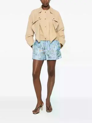 Gucci Floral-print Drawstring Shorts