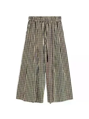 PSOPHIA Check-pattern Cropped Trousers