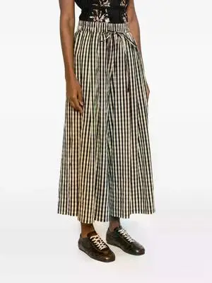 PSOPHIA Check-pattern Cropped Trousers