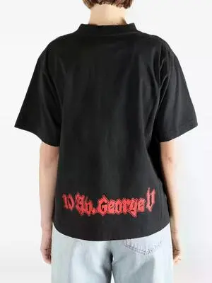 Balenciaga Graphic Print T-shirt - Black