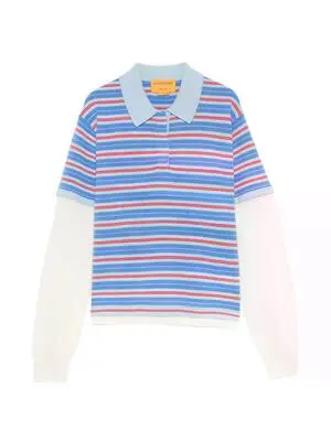 Guest In Residence Striped Layered Sweater