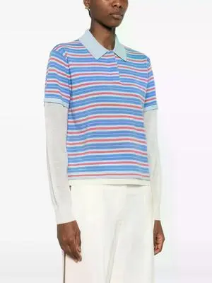 Guest In Residence Striped Layered Sweater