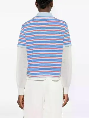 Guest In Residence Striped Layered Sweater