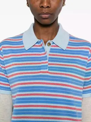 Guest In Residence Striped Layered Sweater