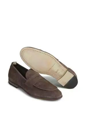 Officine Creative Scalloped-detail Penny Strap Loafers