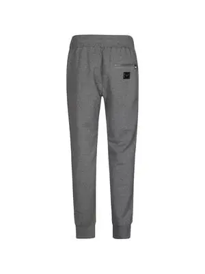 Dolce & Gabbana Drawstring Cotton Track Pants - Grey