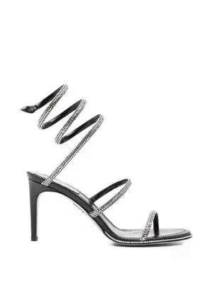 Rene Caovilla Cleo Embellished Sandals - Black