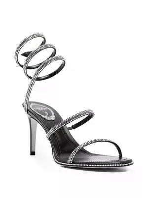 Rene Caovilla Cleo Embellished Sandals - Black