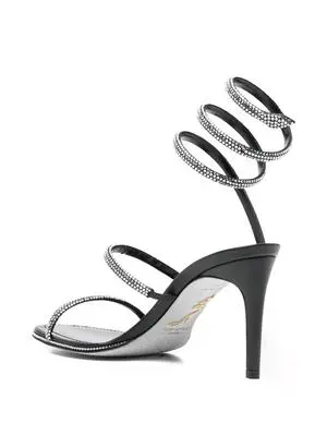 Rene Caovilla Cleo Embellished Sandals - Black