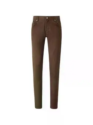 Marco Pescarolo Five-pocket Straight Leg Jeans - Brown