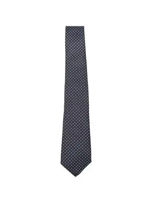 Canali Pattern Neck Tie - Blue