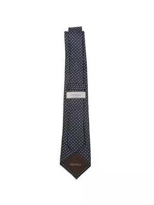 Canali Pattern Neck Tie - Blue