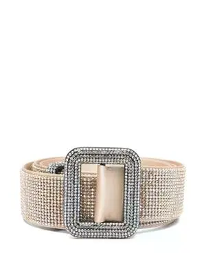 Benedetta Bruzziches Square-buckle Embellished Belt - Gold