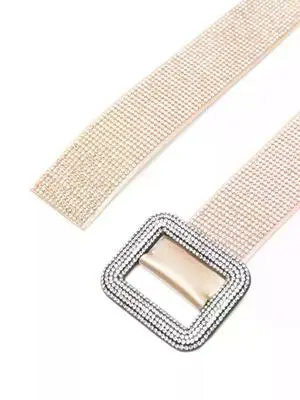 Benedetta Bruzziches Square-buckle Embellished Belt - Gold