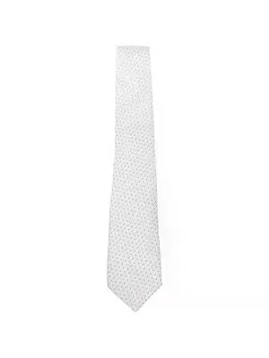 Canali Patterned Necktie - Grey