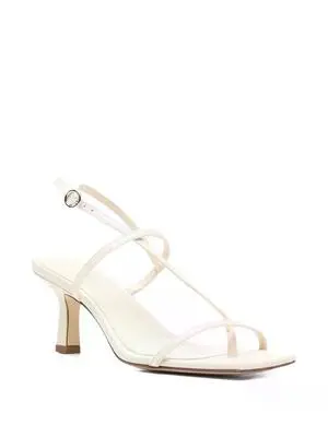AeydĒ Elise T-strap Sandals - Neutrals
