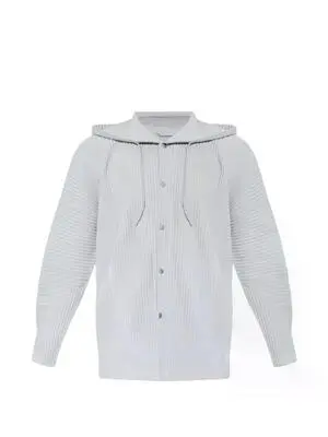 Issey Miyake Hooded Pleated Jacket - Grey