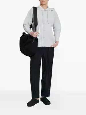 Issey Miyake Hooded Pleated Jacket - Grey