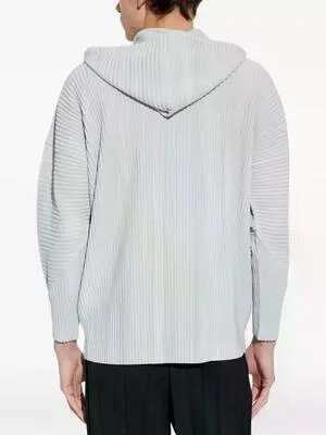 Issey Miyake Hooded Pleated Jacket - Grey