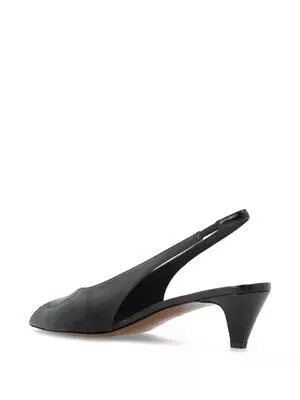 NEOUS Hamal Peep-toe Slingback Pumps - Black