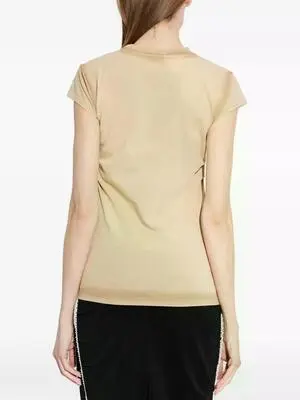 AVAVAV Logo Cut-out T-shirt - Neutrals