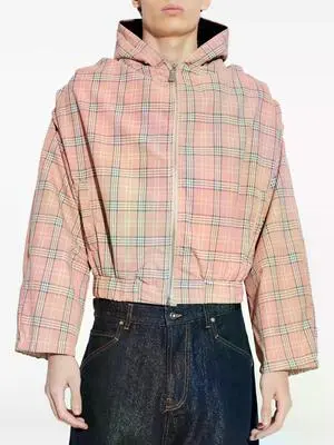 PDF Checked Hooded Jacket