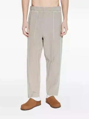 Issey Miyake Herringbone Elasticated Trousers - Neutrals