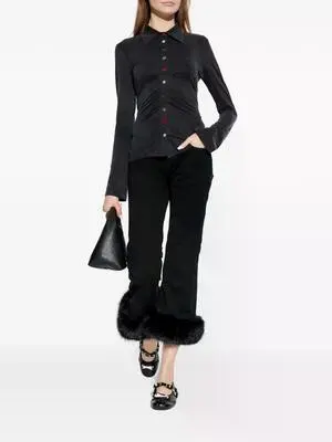 AVAVAV Buttoned Long-sleeve Shirt - Black