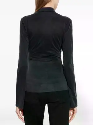 AVAVAV Buttoned Long-sleeve Shirt - Black