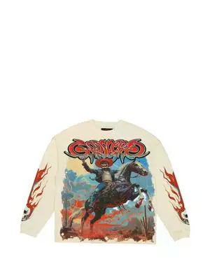 GODSPEED Western Long-sleeve Graphic T-shirt - Neutrals