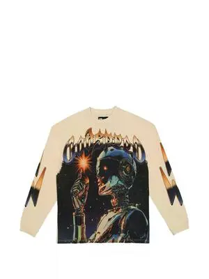 GODSPEED Sputnik Graphic Long-sleeve T-shirt - Neutrals