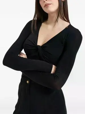Elisabetta Franchi Knot Long-sleeve Top