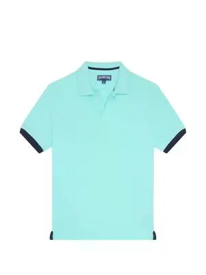 Vilebrequin Embroidered-logo Polo Shirt - Blue