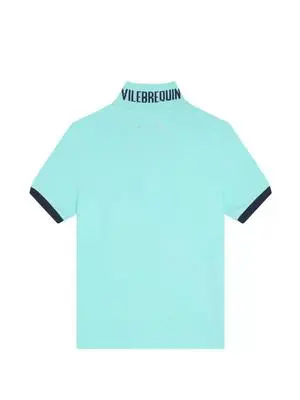 Vilebrequin Embroidered-logo Polo Shirt - Blue