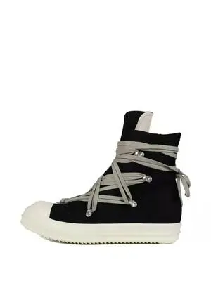 Rick Owens Megalace High-top Sneakers - Black