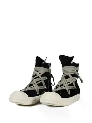 Rick Owens Megalace High-top Sneakers - Black