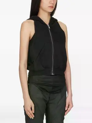 Rick Owens Cyclops Gimp Hooded Gilet - Black