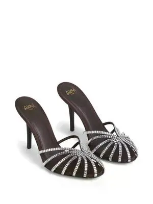 ALEVI MILANO Emily Crystal-embellished Sandals - Brown