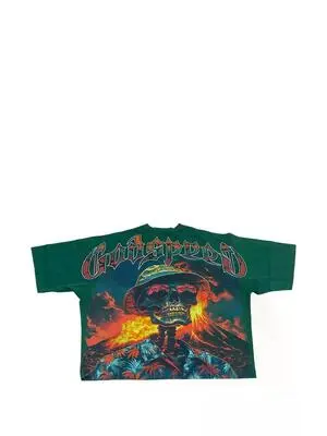 GODSPEED Disaster-graphic T-shirt - Green