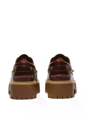 Timberland Lace-up Platform Loafers - Brown