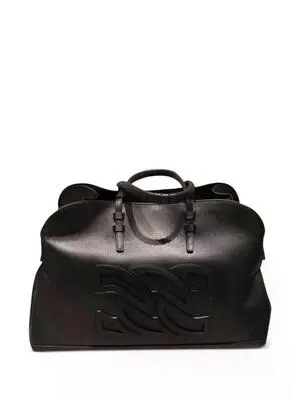 Casadei Park Avenue Logo Tote Bag - Black