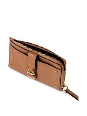 Chloé Paddington Zip Card Wallet - Neutrals