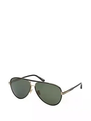 TOM FORD Pilot Metal Sunglasses - Gold