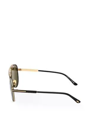 TOM FORD Pilot Metal Sunglasses - Gold