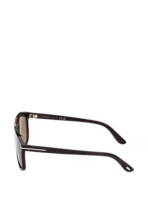 TOM FORD Tortoiseshell-effect Pilot-frame Sunglasses